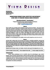 Perancangan Konsep Virtual Prototype user Interface Game Hero of Pandemic sebagai Media ...